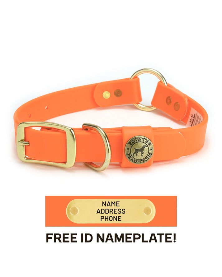 Hunting Dog Center Ring Collar - Blaze Orange – BROKE DOG