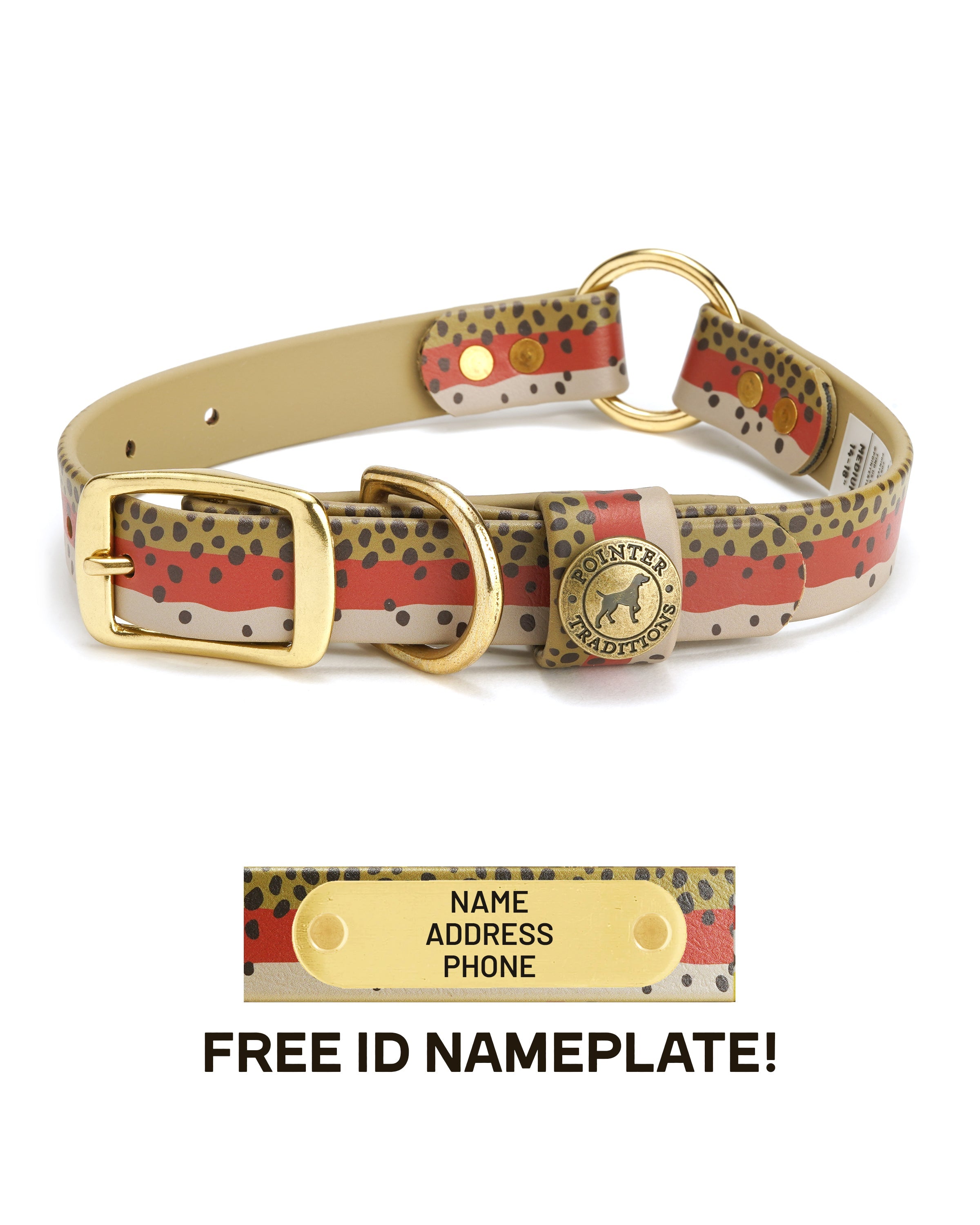 Hunting Dog Center Ring Collar - Rainbow Trout – BROKE DOG